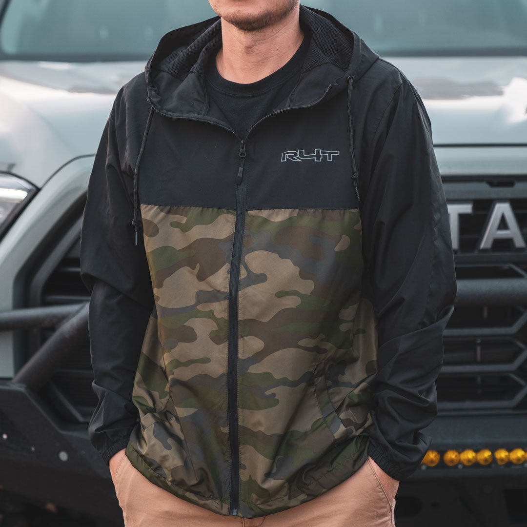R4T - Wind Breaker - Black/Forest Camo